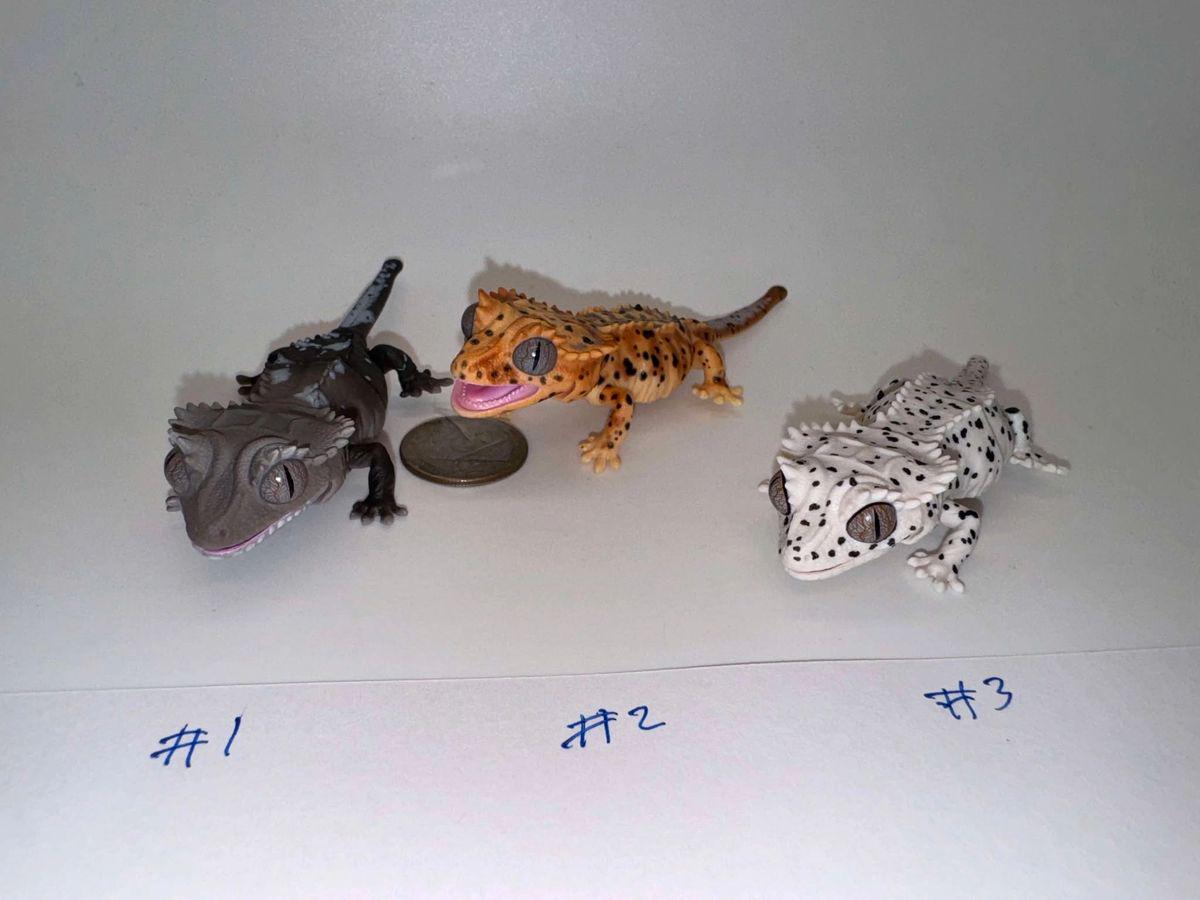 Cute Crested Gecko Gachapon Figure Set 2 - Etsy