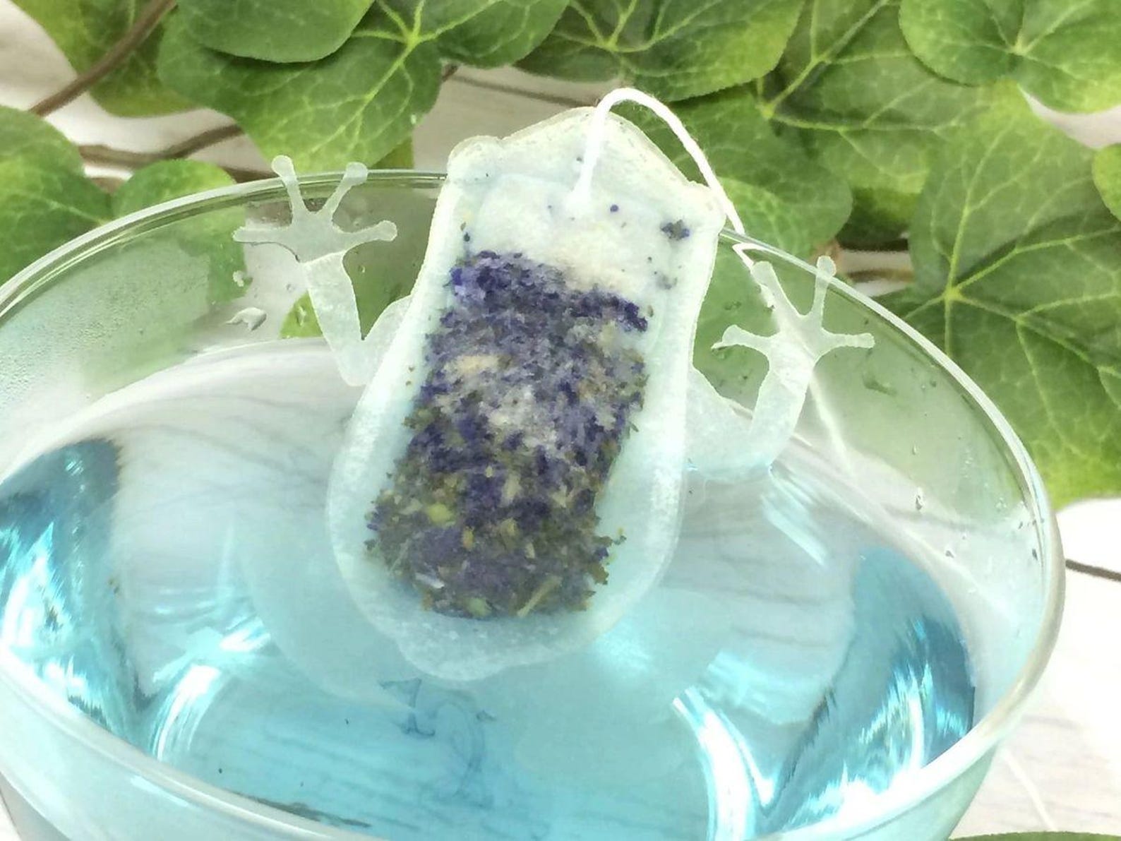 Treefrog Butterfly Pea Mint Tea Bag (style 2) - Ocean Teabag - Etsy