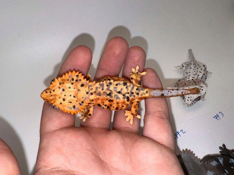 Cute Crested Gecko Gachapon Figure Set 2 - Etsy