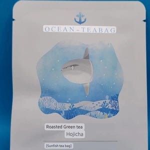 Sunfish Hojicha Tea Bag - Ocean Teabag - Etsy