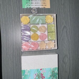 Flower Higashi Candy From Kyoto, Japan (teal) - Etsy