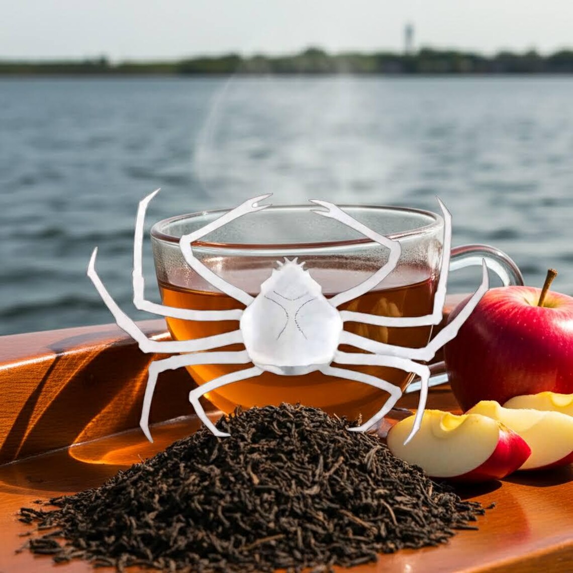 Spider Crab Apple Tea Bag - Ocean Teabag - Etsy