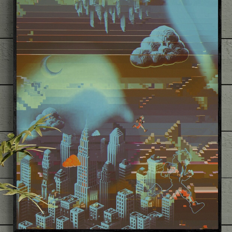 Pixel Art Print - Etsy