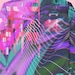 Retro Pixel Art Bomber Jacket Neon Printed Rave Jacket Urban Streetwear ...