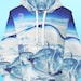 Blue Space Hoodie Gradient Futuristic Hooded Sweatshirt Space Lover ...