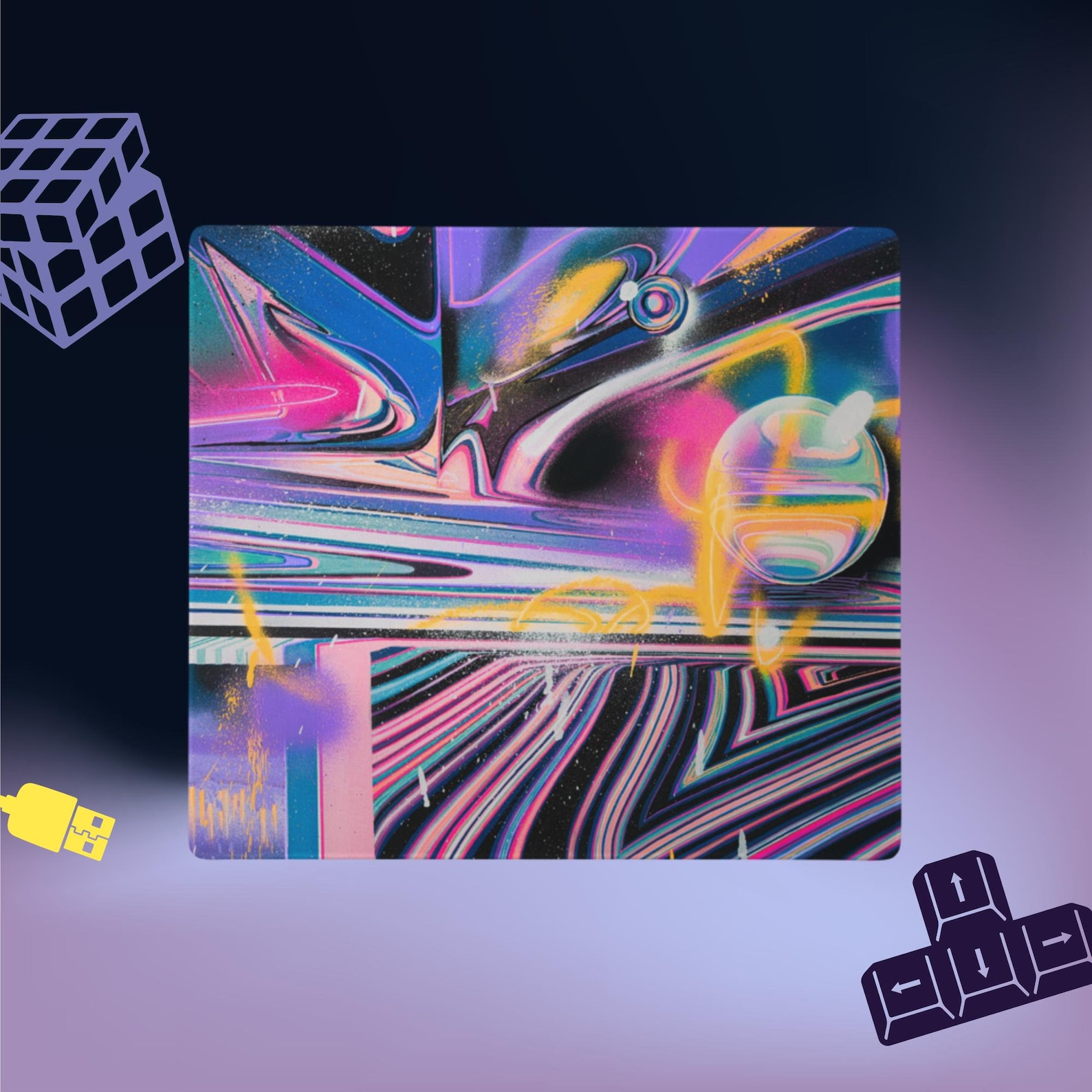 Vaporwave Desk Mat Extended Gaming Mouse Pad Gaming Gift for - Etsy