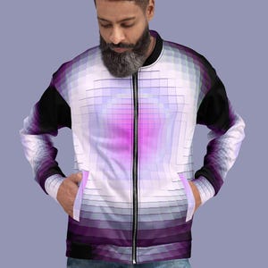 Cyberpunk Techwear Bomber Jacket Retro Futuristic Techno Jacket Music ...