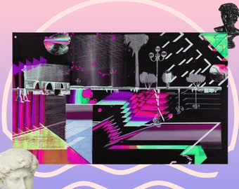 Large Vaporwave Decal - Etsy