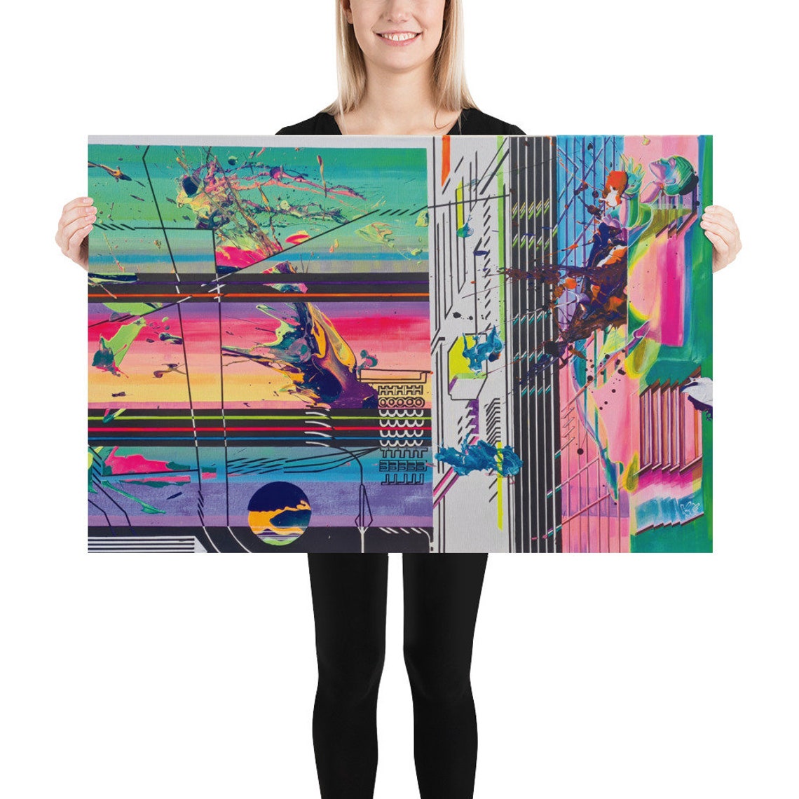 Cyberpunk Poster Futurist Wall Art - Etsy