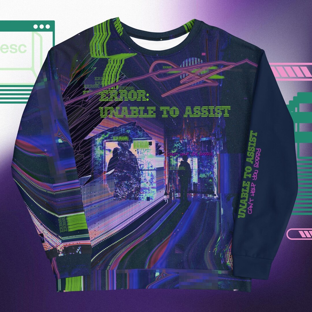 Cyberpunk Pixel Art Graphic Shirt Gift for Gamer, Aesthetic Crewneck ...