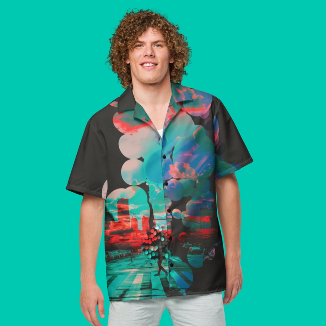 Bold Urban Streetwear Button up Shirt Hip Hop Hawaiian Shirt Pop Art ...