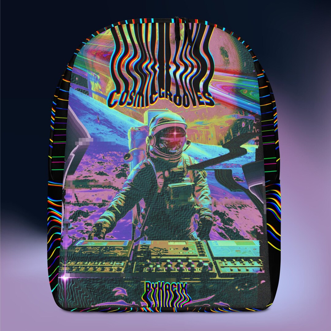 Sci Fi Art DJ Astronaut Backpack, Space College Backpack Back to School ...