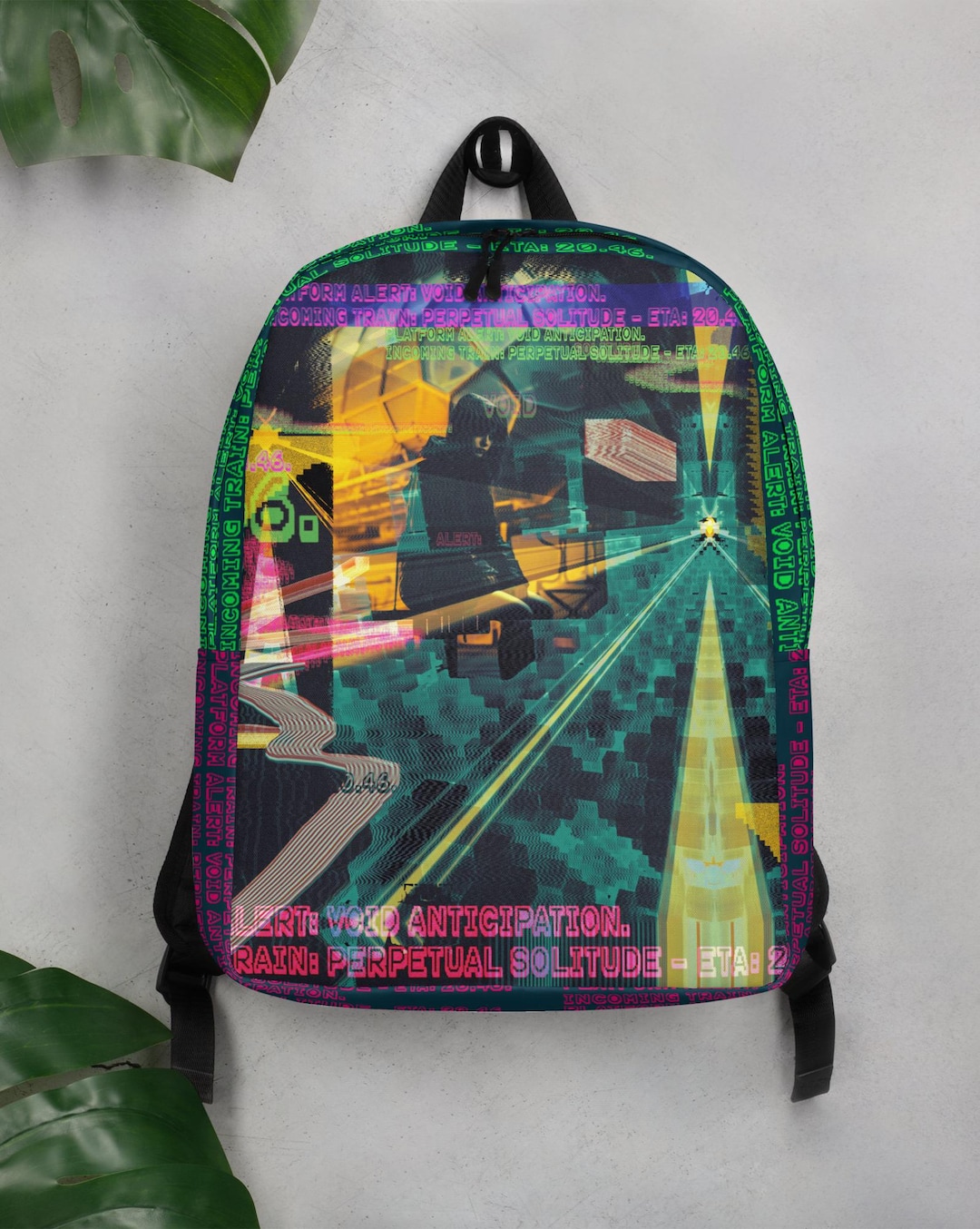 Cyberpunk Gamer Backpack, Dystopian Art Laptop Work Bag, Sports Travel ...