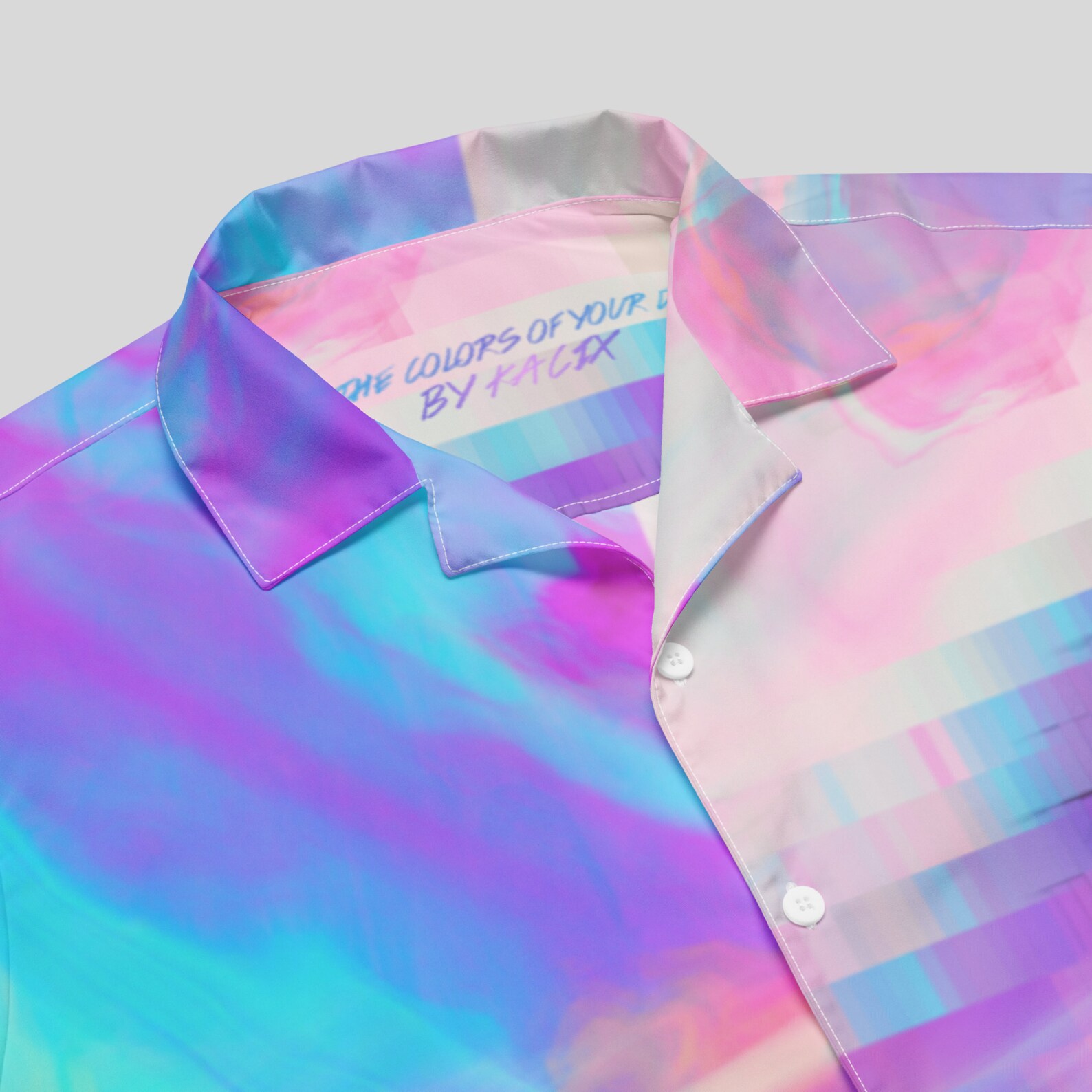 Dreamy Frutiger Aero Hawaiian Shirt, Trippy Clouds Button Down Shirt ...