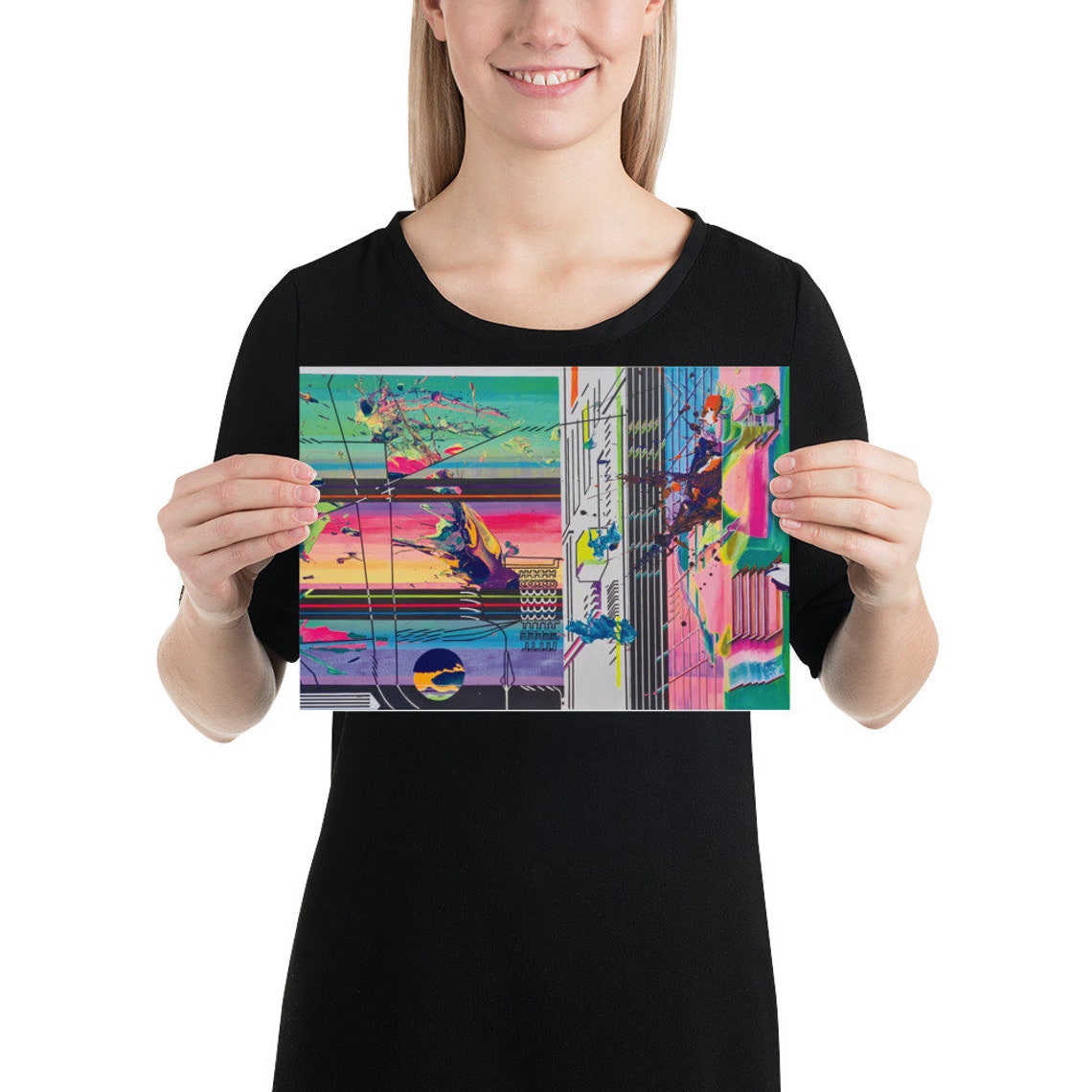 Cyberpunk Poster Futurist Wall Art - Etsy