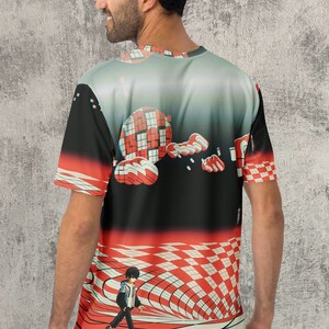 Retro Futuristic Shirt Arcade Gamer Tshirt Printed Funky AOP Tee ...