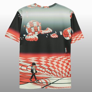 Retro Futuristic Shirt Arcade Gamer Tshirt Printed Funky AOP Tee ...