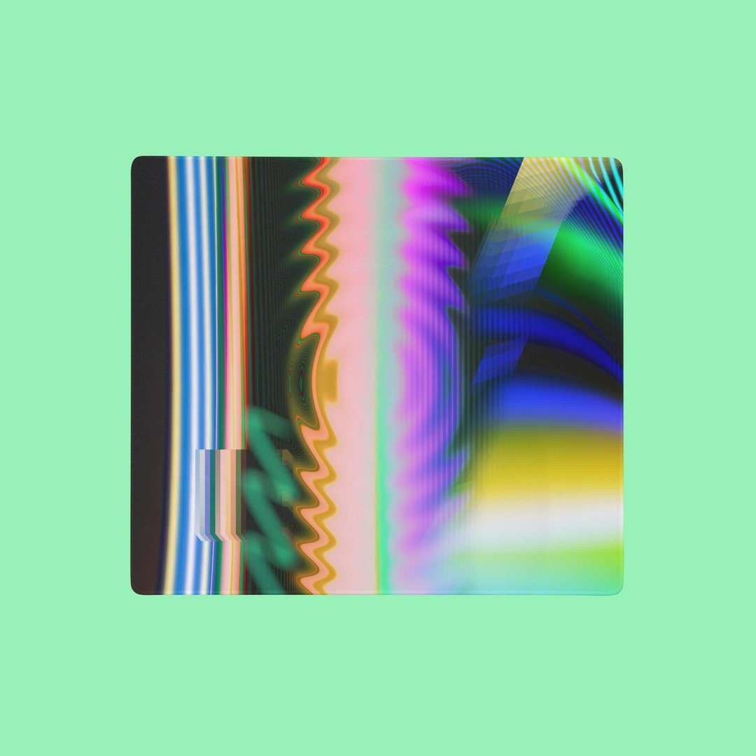 Frutiger Aero Desk Mat Colorful Ripple Gaming Mouse Pad Gift Bold ...