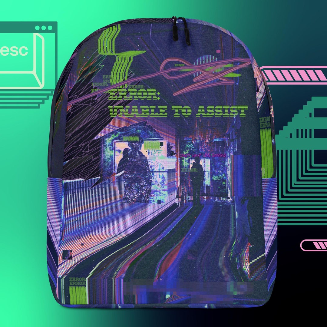 Cyberpunk Backpack Gift for Gamer, Colorful Sports Travel College ...