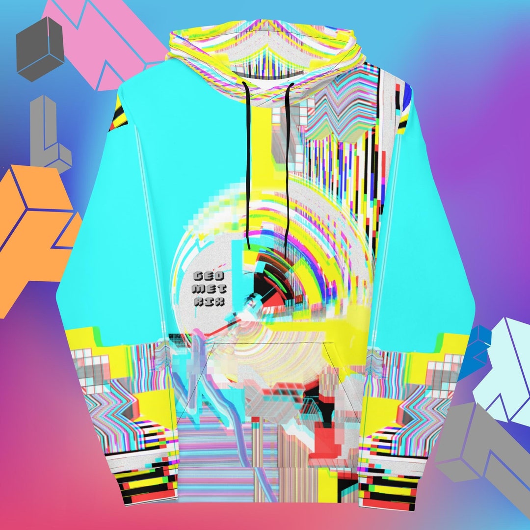 Hip Hop Rave Hoodies, Vaporwave Festival Clothing, Retro Aesthetic ...