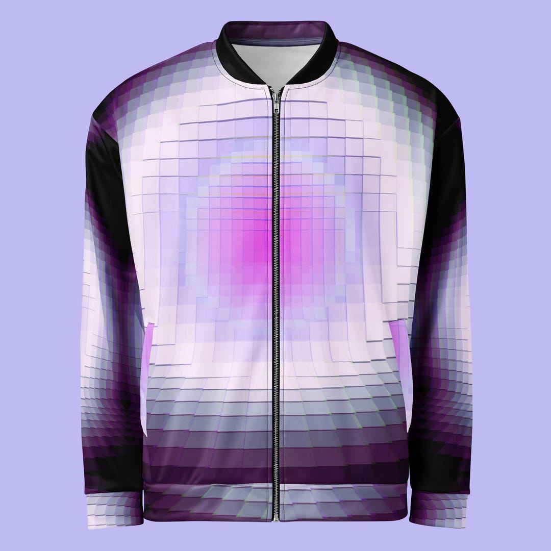 Cyberpunk Techwear Bomber Jacket Retro Futuristic Techno Jacket Music ...