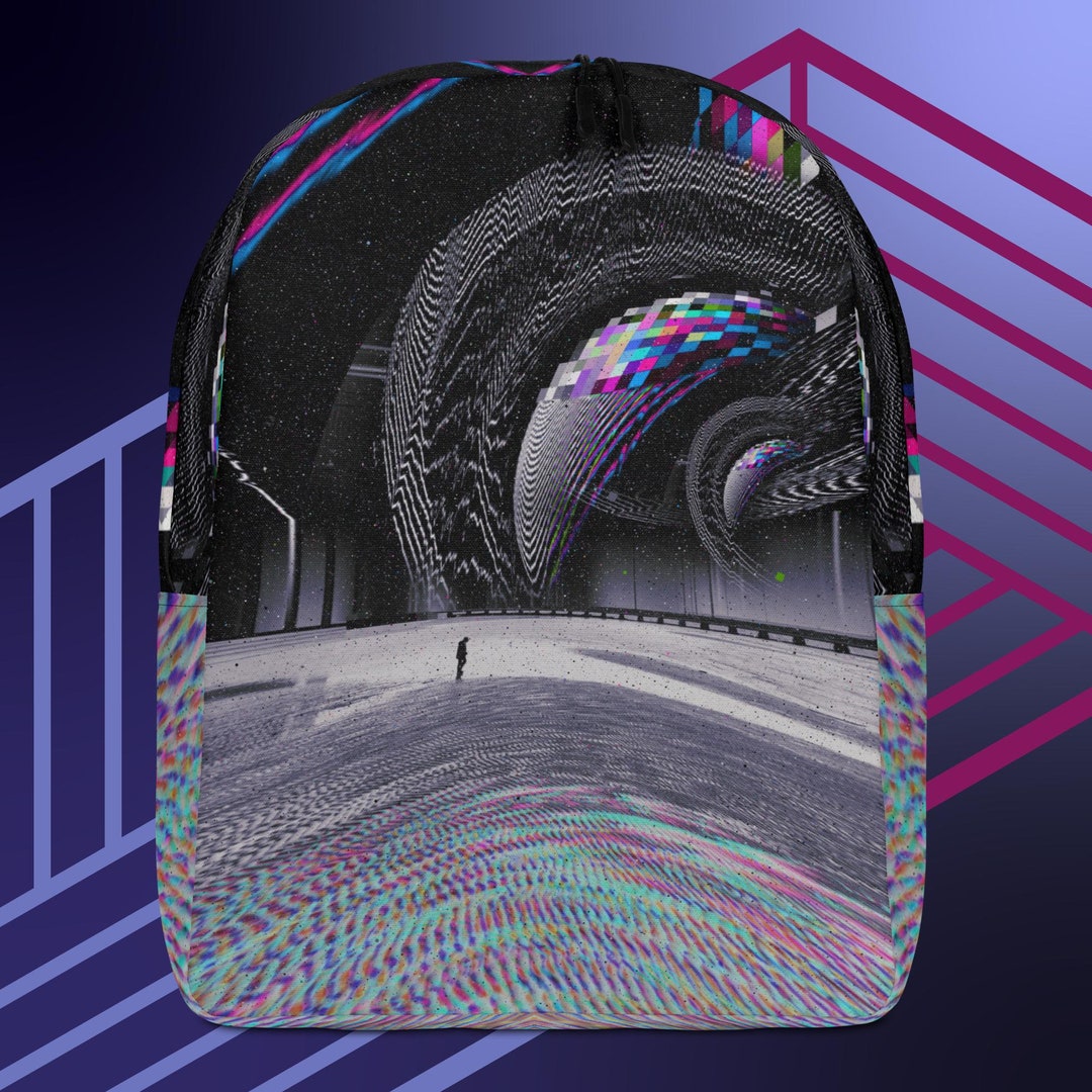 Cyberpunk Space Aesthetic School Travel Backpack for Men, Sci Fi Art ...