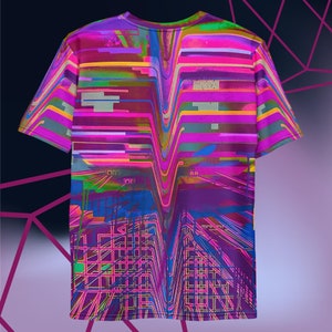 Vaporwave Synthwave Gamer Sci Fi Shirt, Solarpunk Cyberpunk Art Graphic ...
