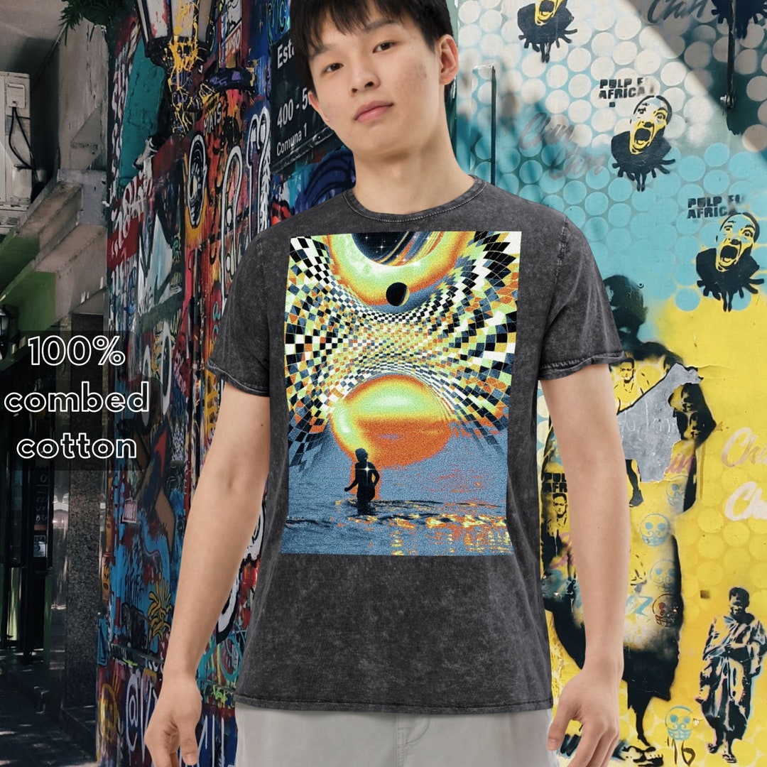 Retro Futurism Beach Aesthetic Tshirt Solarpunk Retro Sci Fi Art ...