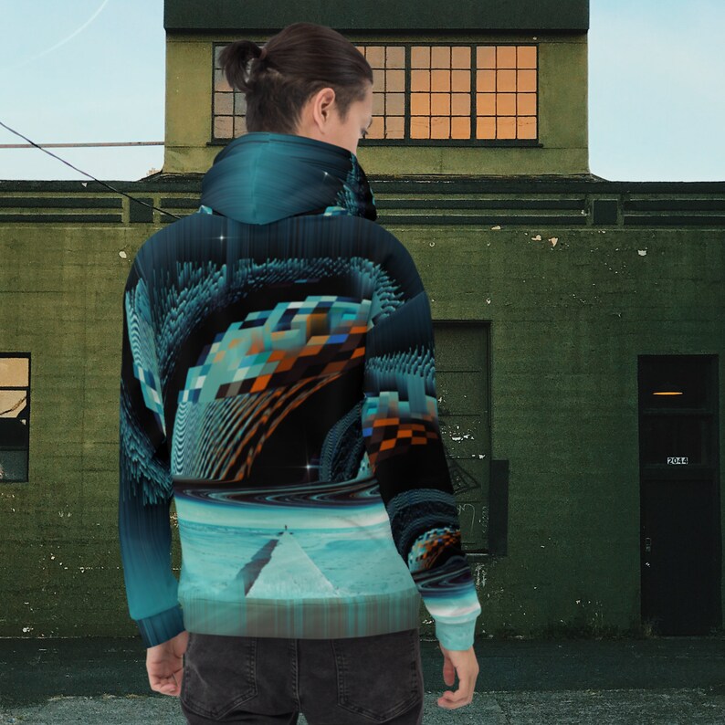 Cyberpunk Hoodie Sci Fi Festival Clothing EDM Trippy Clothes Vaporwave ...