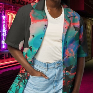 Bold Urban Streetwear Button up Shirt Hip Hop Hawaiian Shirt Pop Art ...