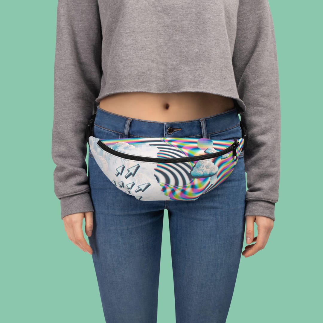 Frutiger Aero Fanny Pack, Vaporwave Waist Bag, Webcore Bum Bag ...