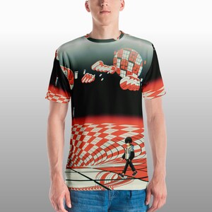 Retro Futuristic Shirt Arcade Gamer Tshirt Printed Funky AOP Tee ...