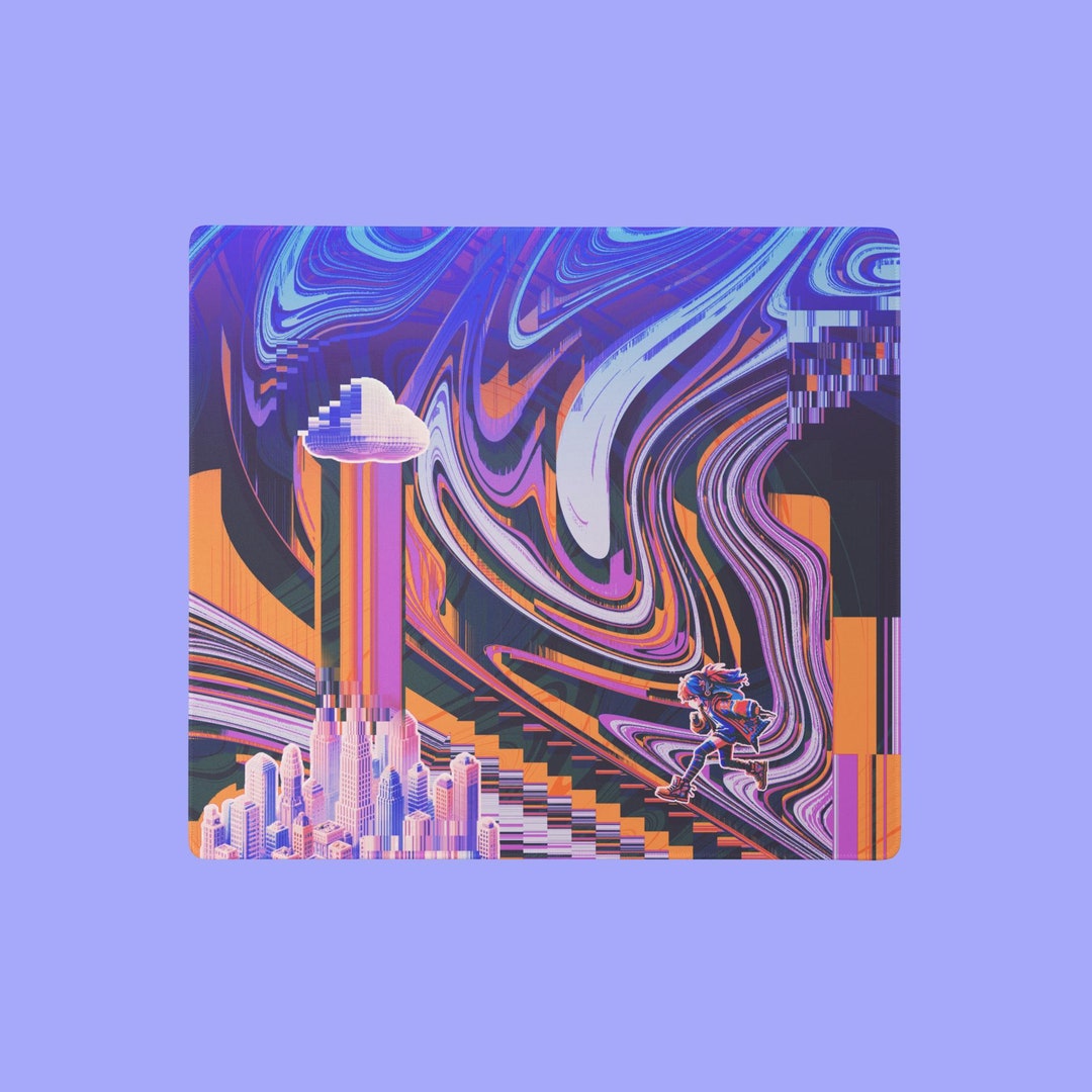 Trippy Arcade Large Gaming Desk Mat Gamer Girl Gift Mouse Pad Extended ...