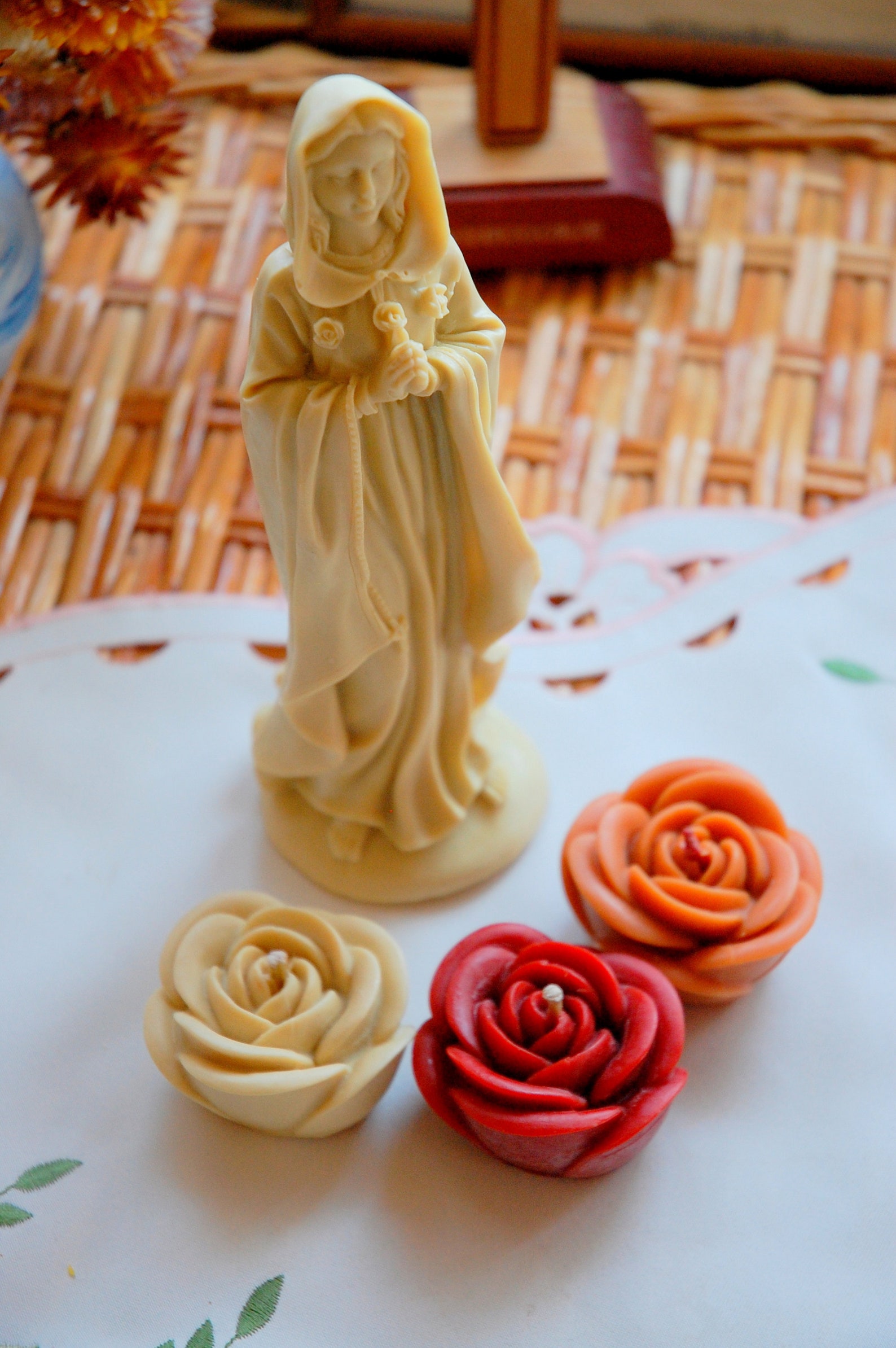 Our Lady Statue Mystical Rose Statue Mystical Rose Figure - Etsy