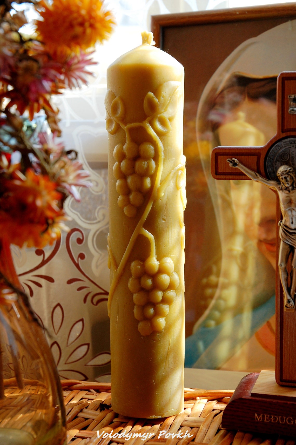 Pillar Candles Beeswax Candles Easter Candles Catholic - Etsy