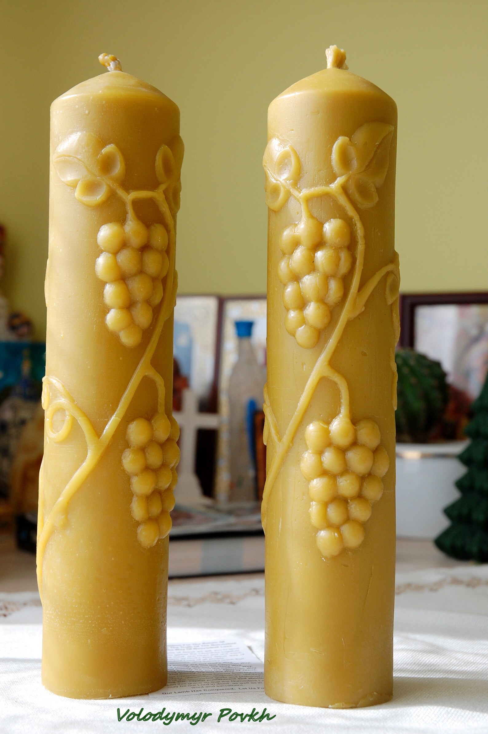 Pillar Candles Beeswax Candles Easter Candles Catholic - Etsy