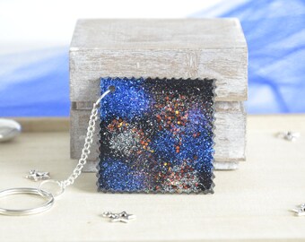 Spiral Galaxy Key Chain Galaxy Key Ring Astronomy Cosmos