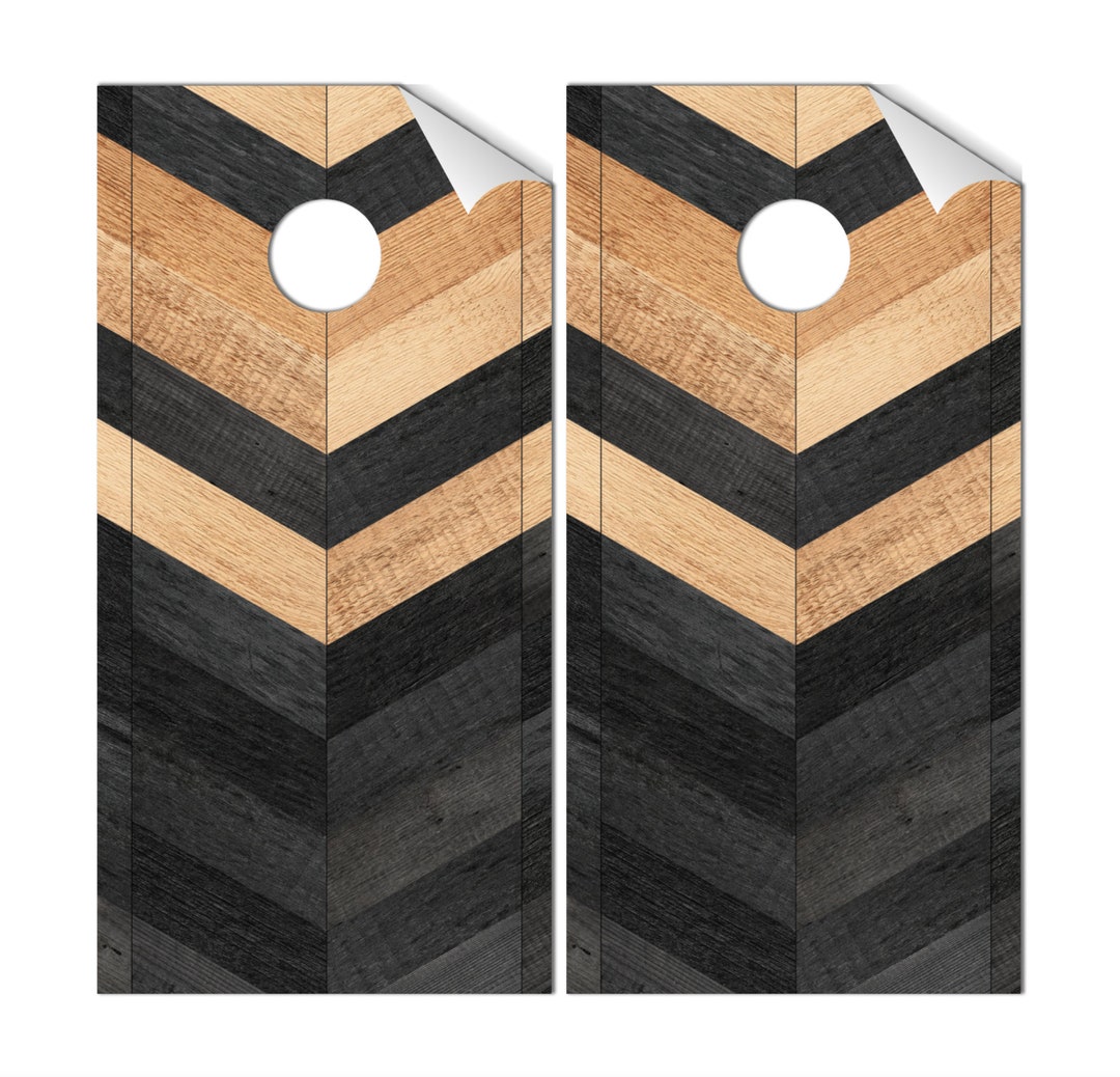 Raw & Black Chevron Wraps - Etsy