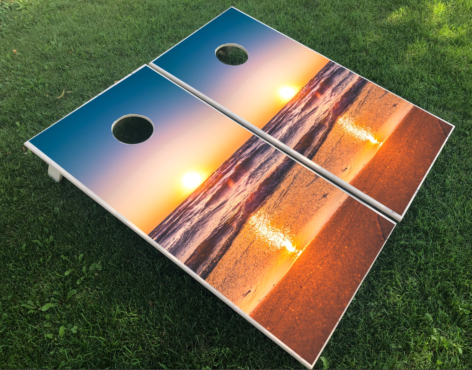 Beach Sunset Cornhole Boards - Etsy