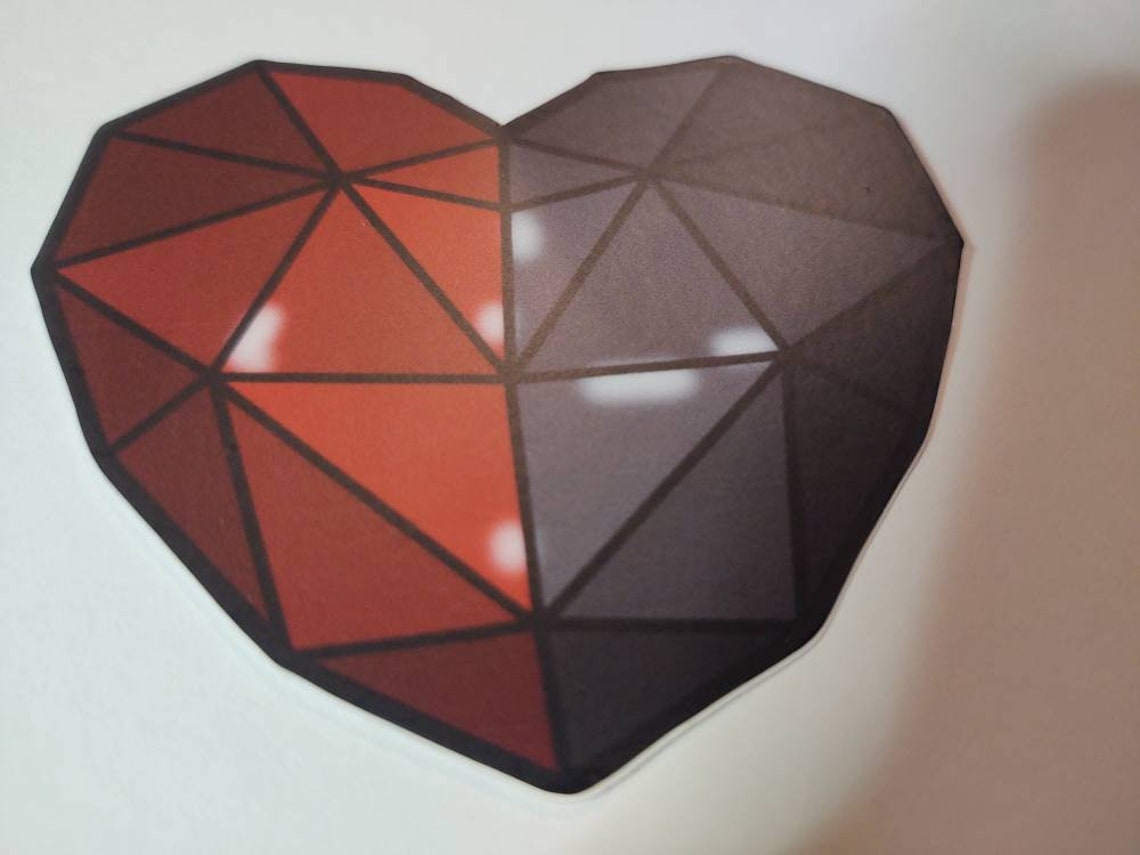 Health Hearts Vinyl Sticker Scratch resistant weatherproof | Etsy