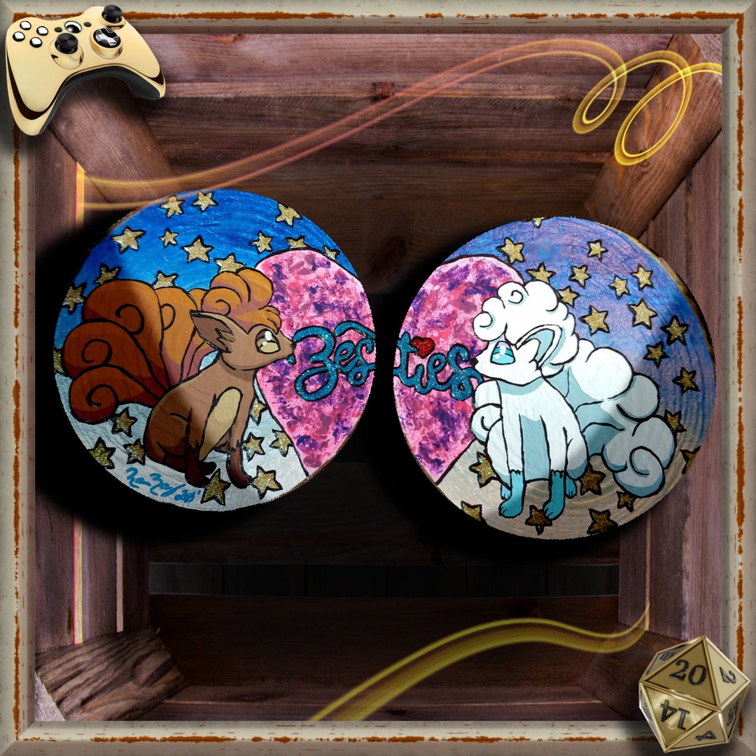 Fox Ninetails Best Friends Vinyl Stickers - Scratch Resistant ...