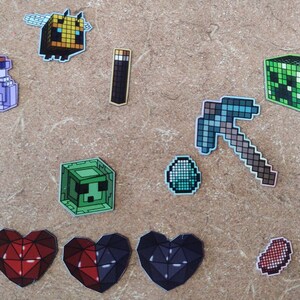 Minecraft Magnet Set (11) - Etsy