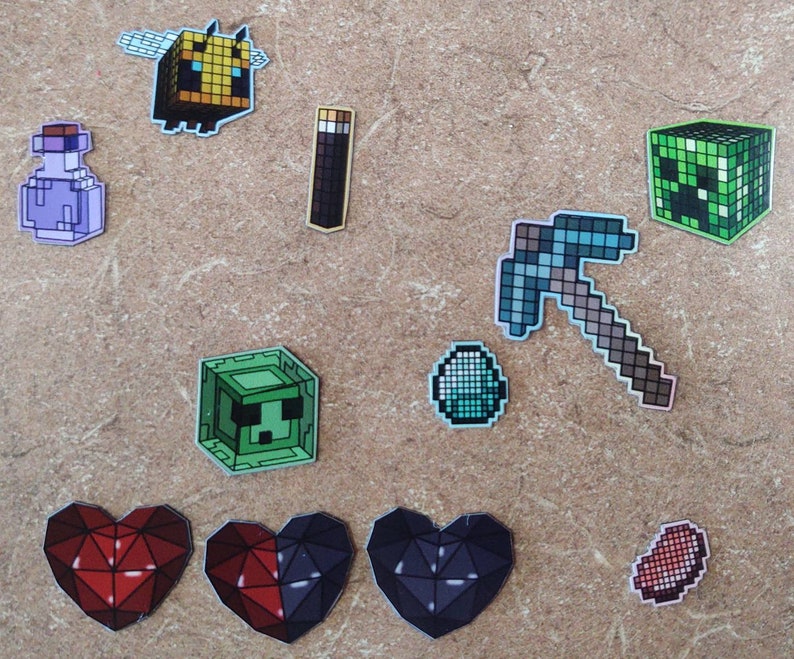 Minecraft Magnet Set 11 | Etsy
