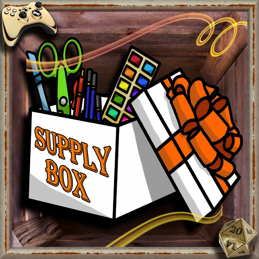 Art Supply / Craft Supply Box - Small, Medium or Large - Giftwrapped ...