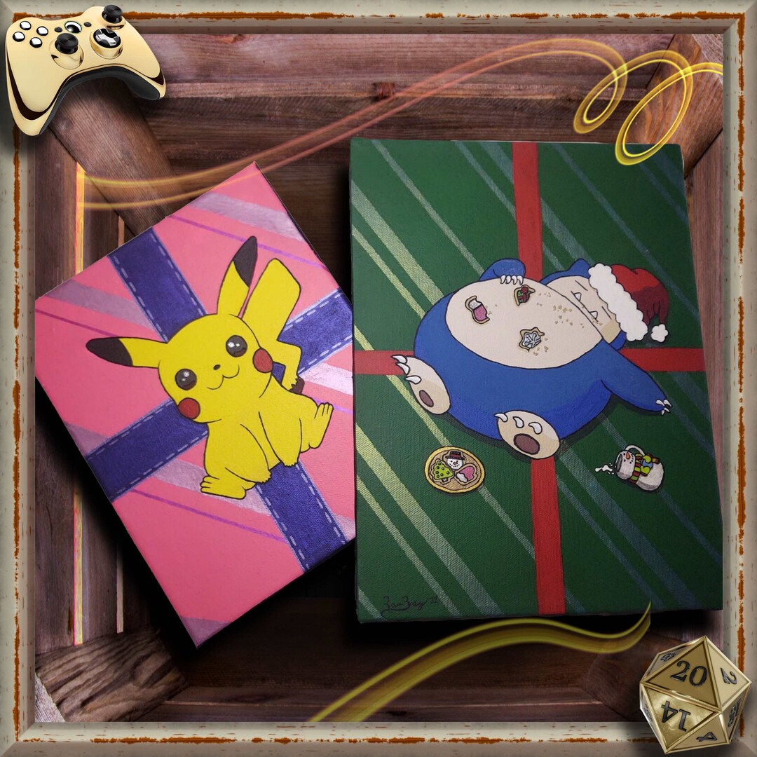 Custom Character Giftwrapping Style Made to Order Physical Art Acrylic ...
