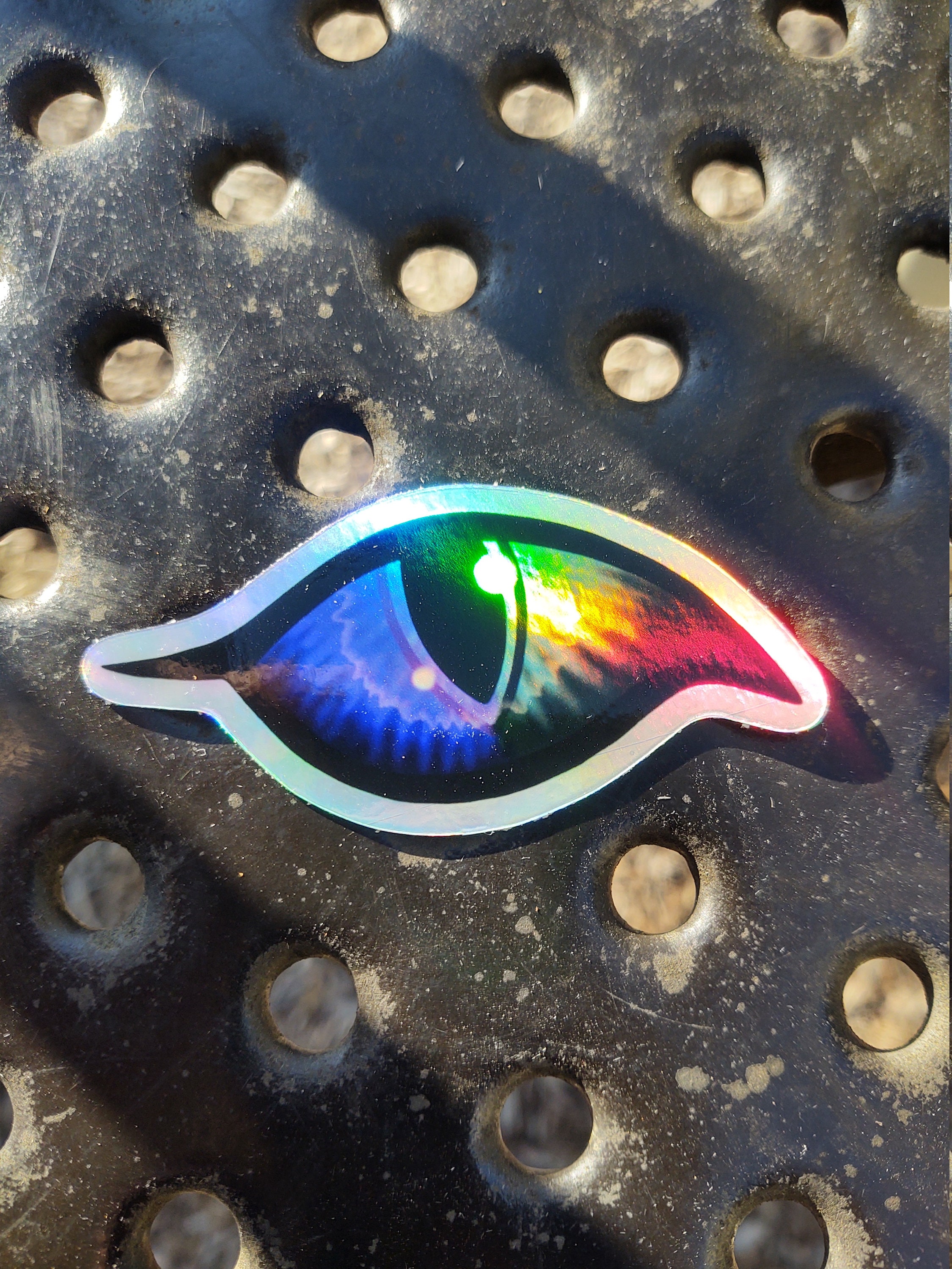 Holographic Dragon Eye Vinyl Sticker - Scratch Resistant, Weatherproof ...