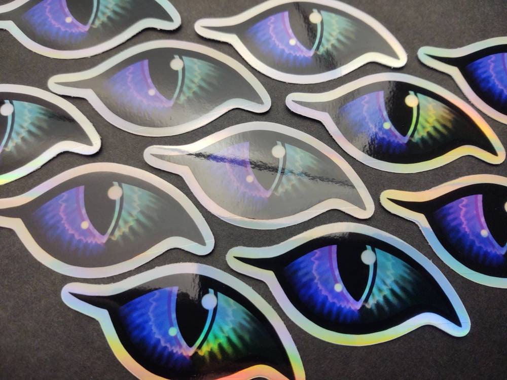 Holographic Dragon Eye Vinyl Sticker - Scratch Resistant, Weatherproof ...