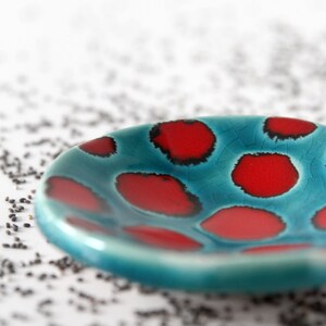 Spoon or Tea Bag Rest Dish-ceramic Mini Plate-handmade Small Plate ...