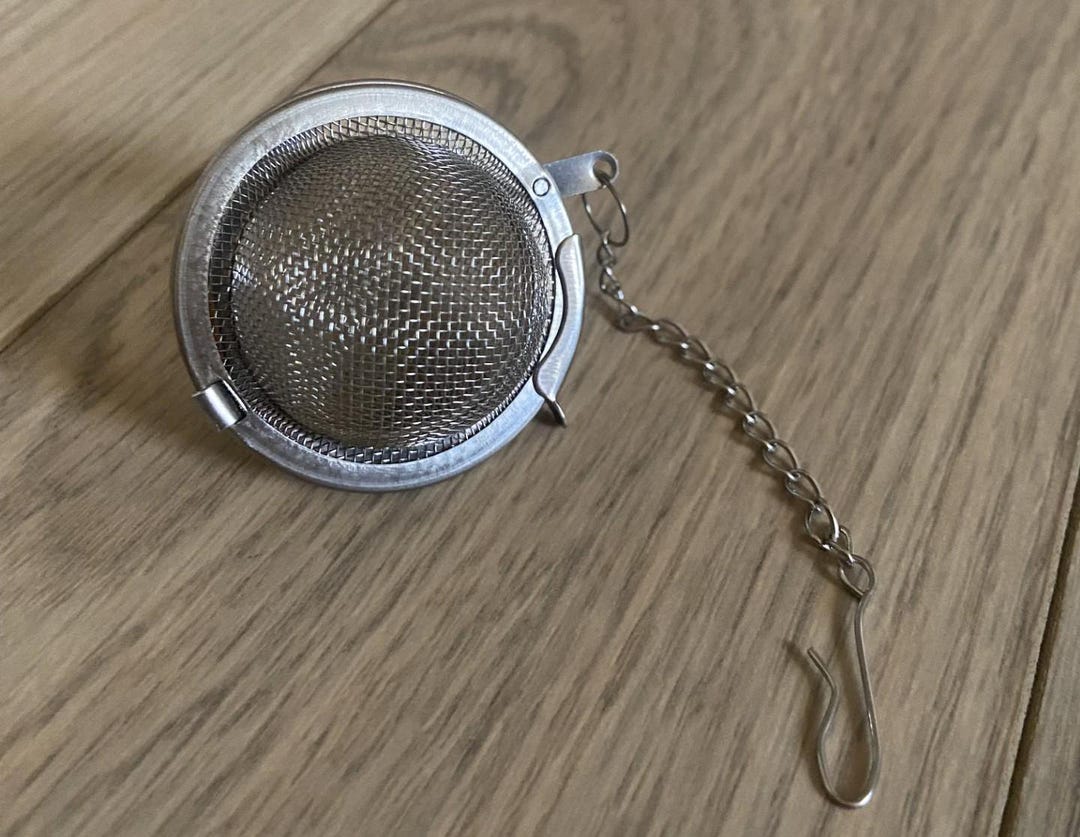 Tea Infuser, Extra Fine Mesh Tea Cup Filter Silicone Handle Stainless ...