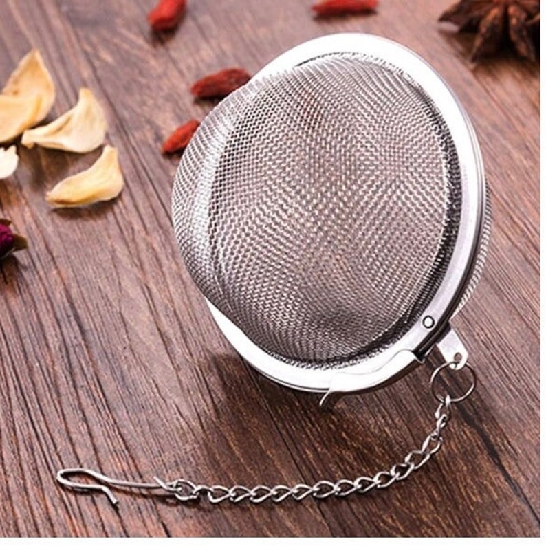 Tea Infuser, Extra Fine Mesh Tea Cup Filter Silicone Handle Stainless ...
